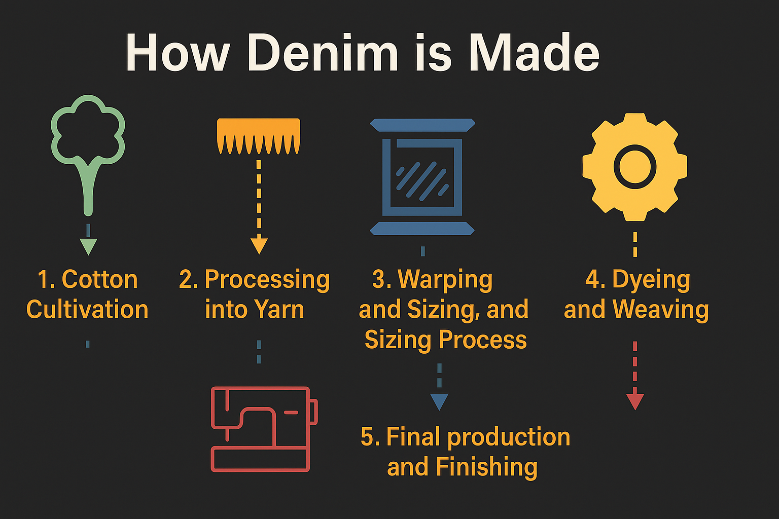 How Denim Fabric Is Made – From Cotton to Jeans